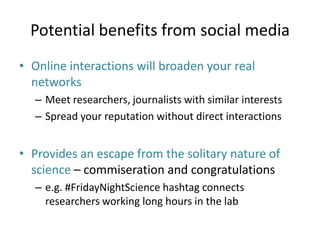 Using Social Media in Research | PPT