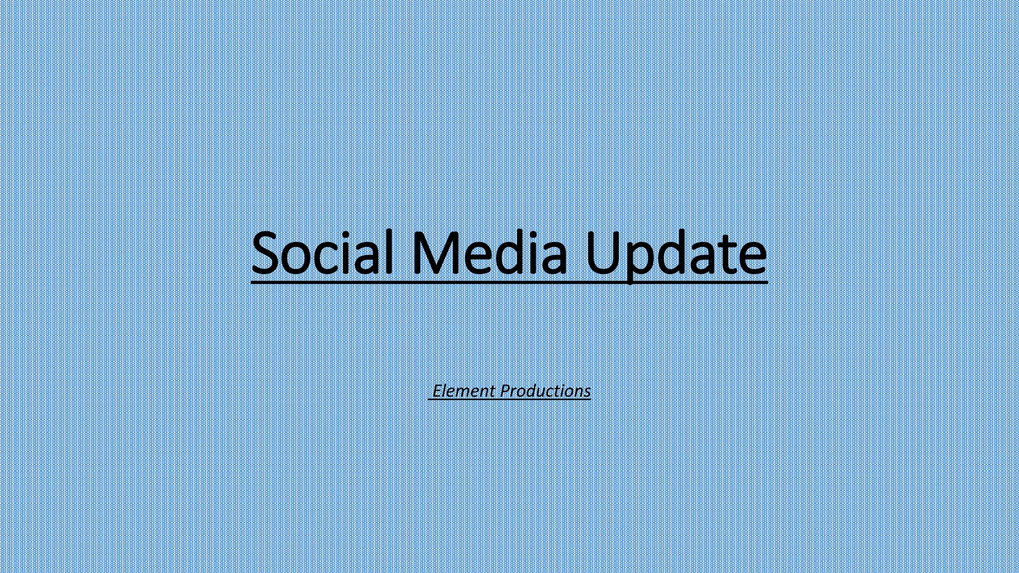 Social media update | PPTX