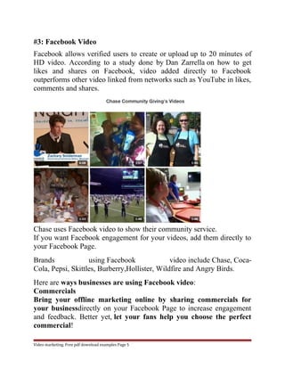 Social media video marketing | PDF