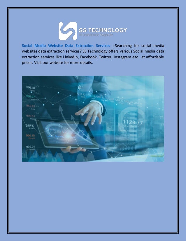 Social Media Website Data Extraction Services SS Technology.pdf
