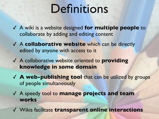 Social Media : Wikis | PPT
