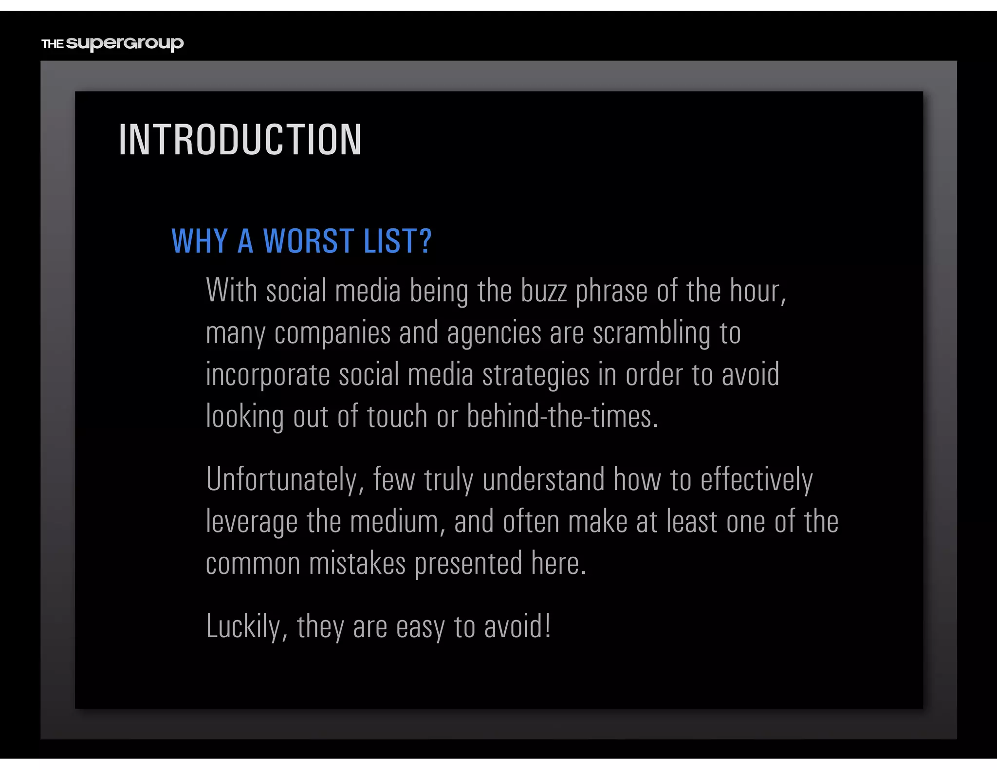 Top 10 Social Media WORST Practices | PPT | Free Download