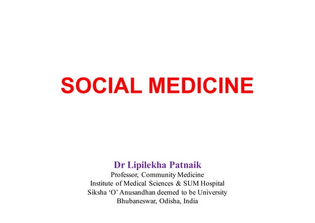 Social medicine | PPT