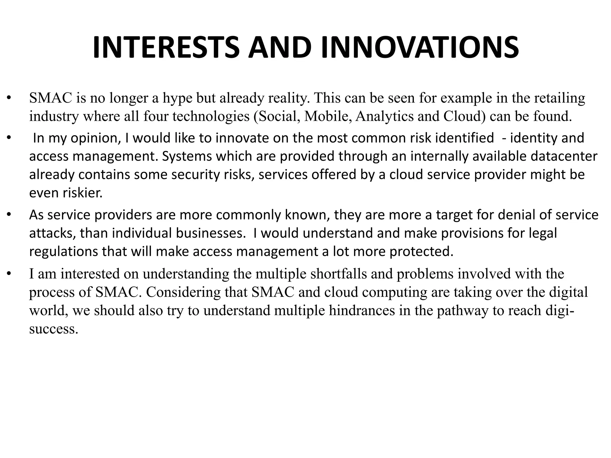 SMAC | PPT