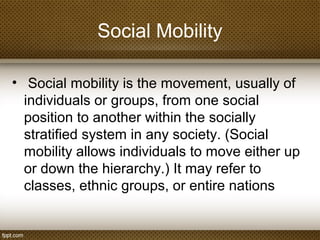 Social Mobility | PPT