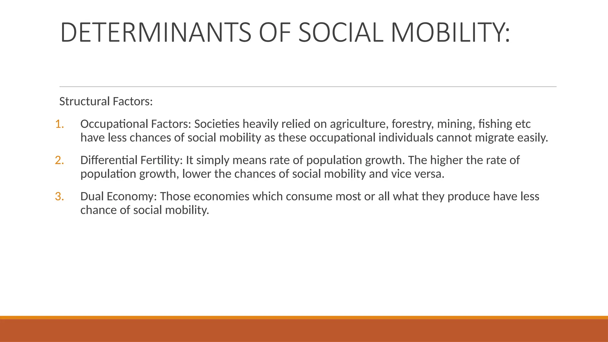 social mobility in sociology subject.... | PPT