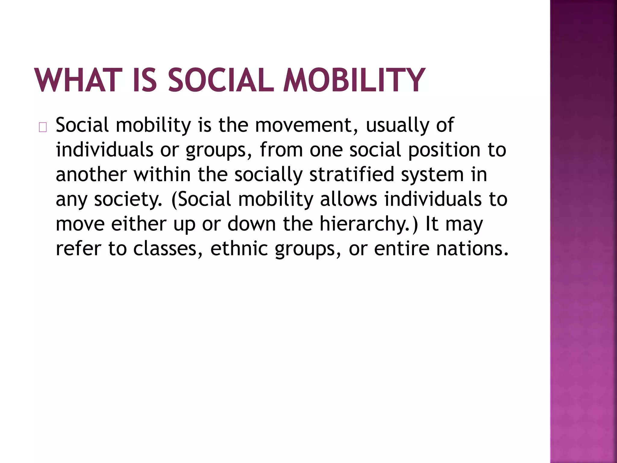 Social mobility 1 | PPTX