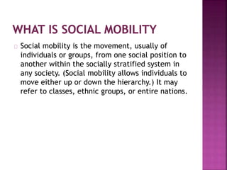 Social mobility 1 | PPT