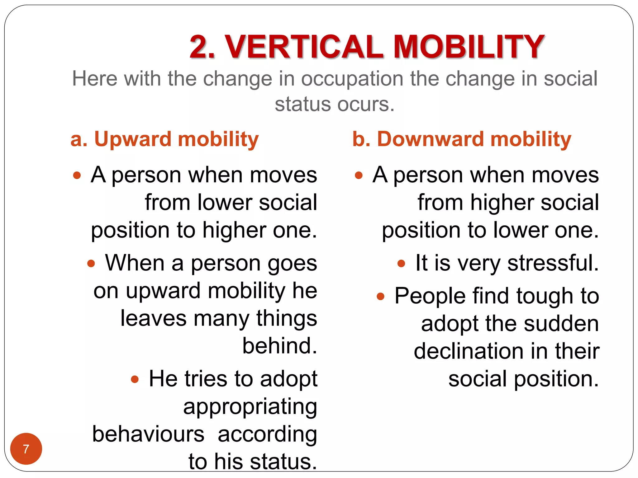 Social mobility and it's type | PPTX