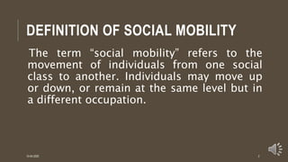 Social mobility and types | PPT