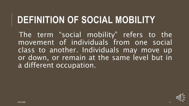 Social mobility and types | PPT
