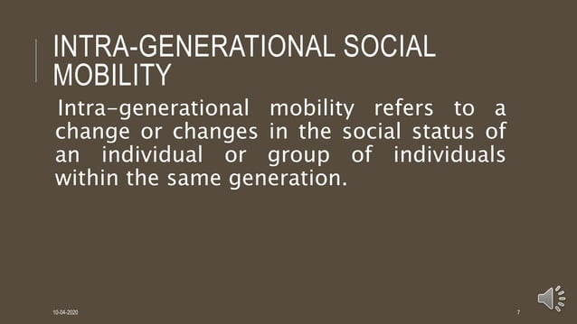 Social mobility and types | PPT