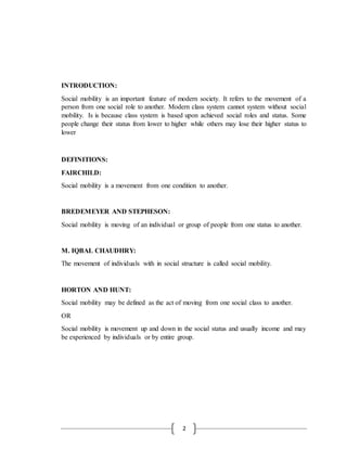 Social mobility ,types | DOCX