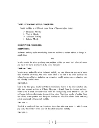 Social mobility ,types | DOCX