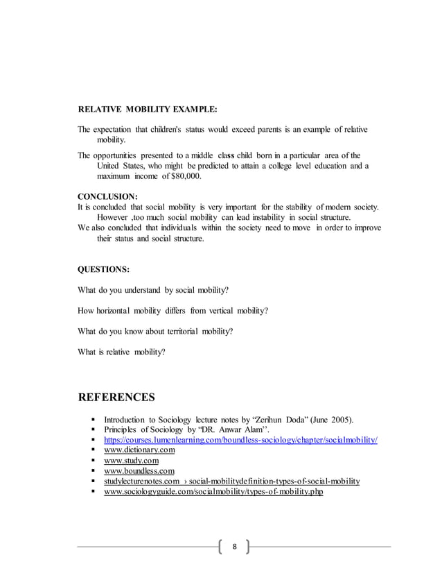 Social mobility ,types | DOCX