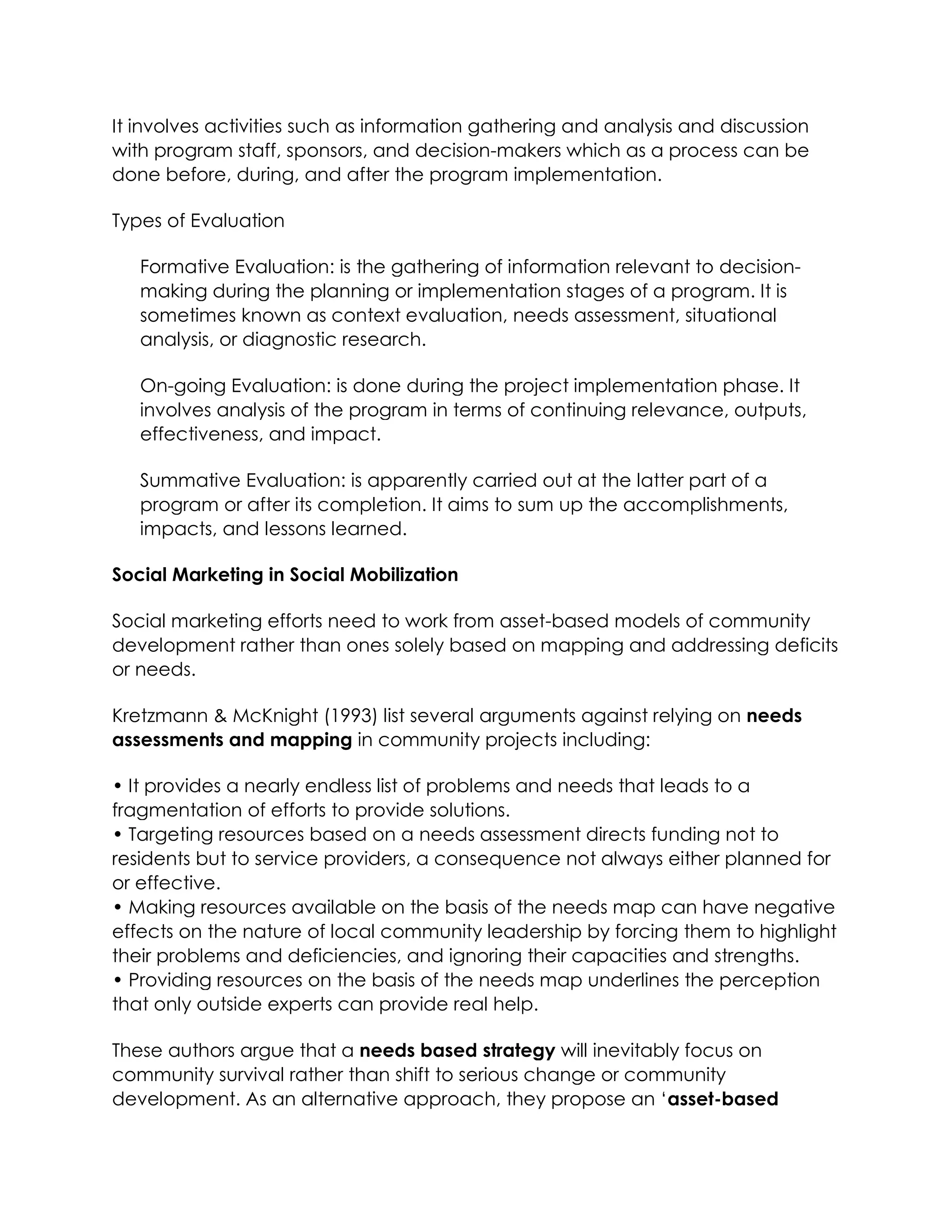 Social Mobilization (Handout) | PDF