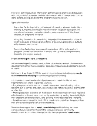 Social Mobilization (Handout) | PDF