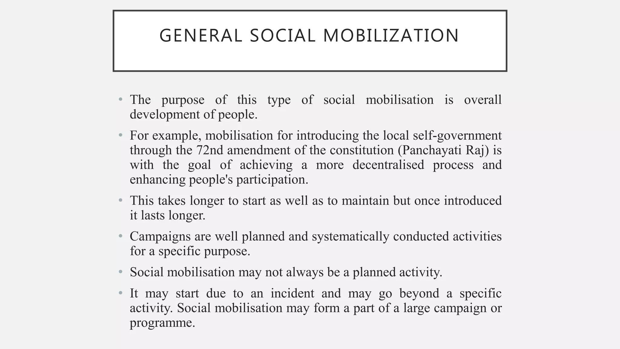 Social mobilization | PPTX
