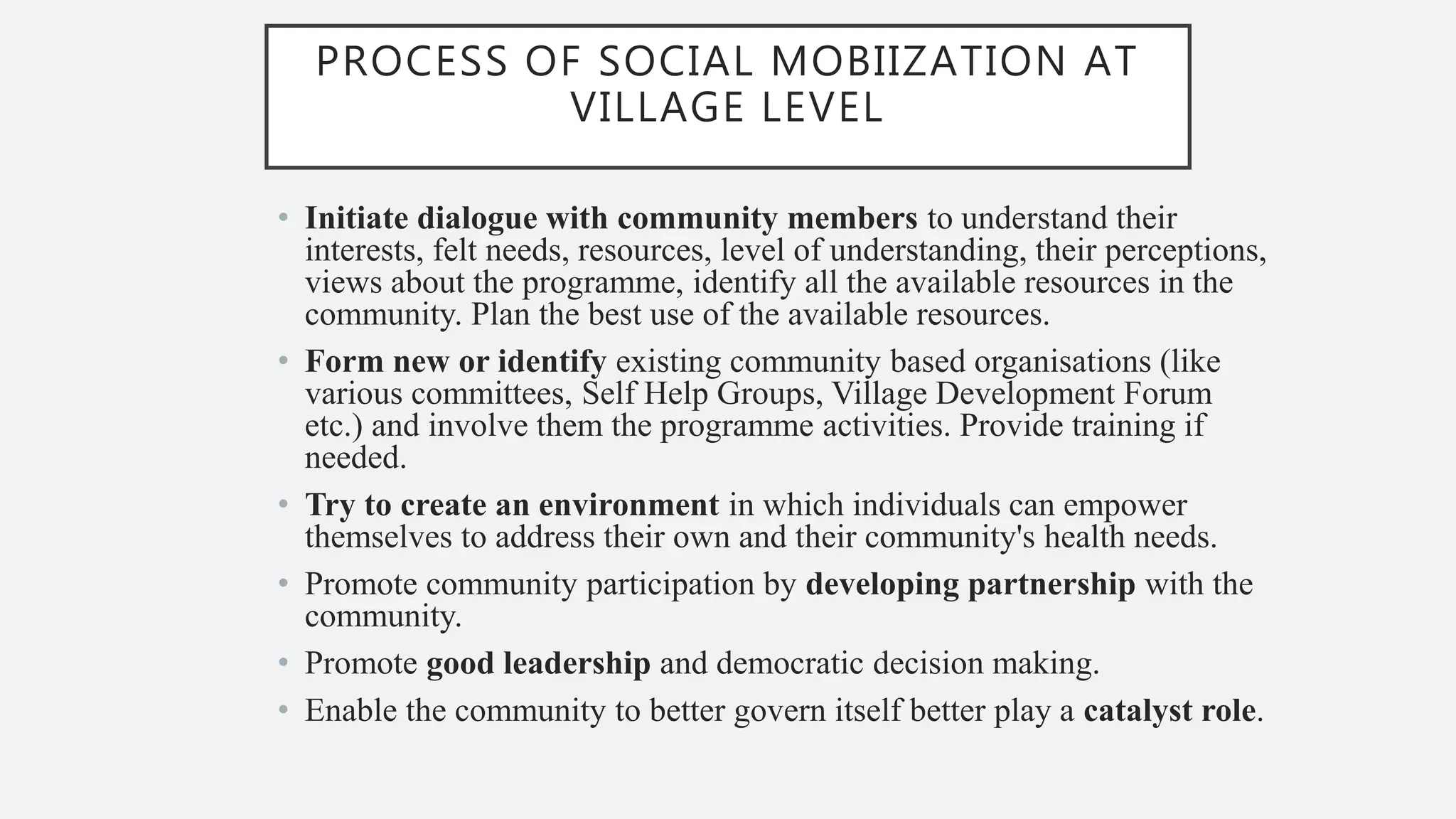 Social mobilization | PPTX
