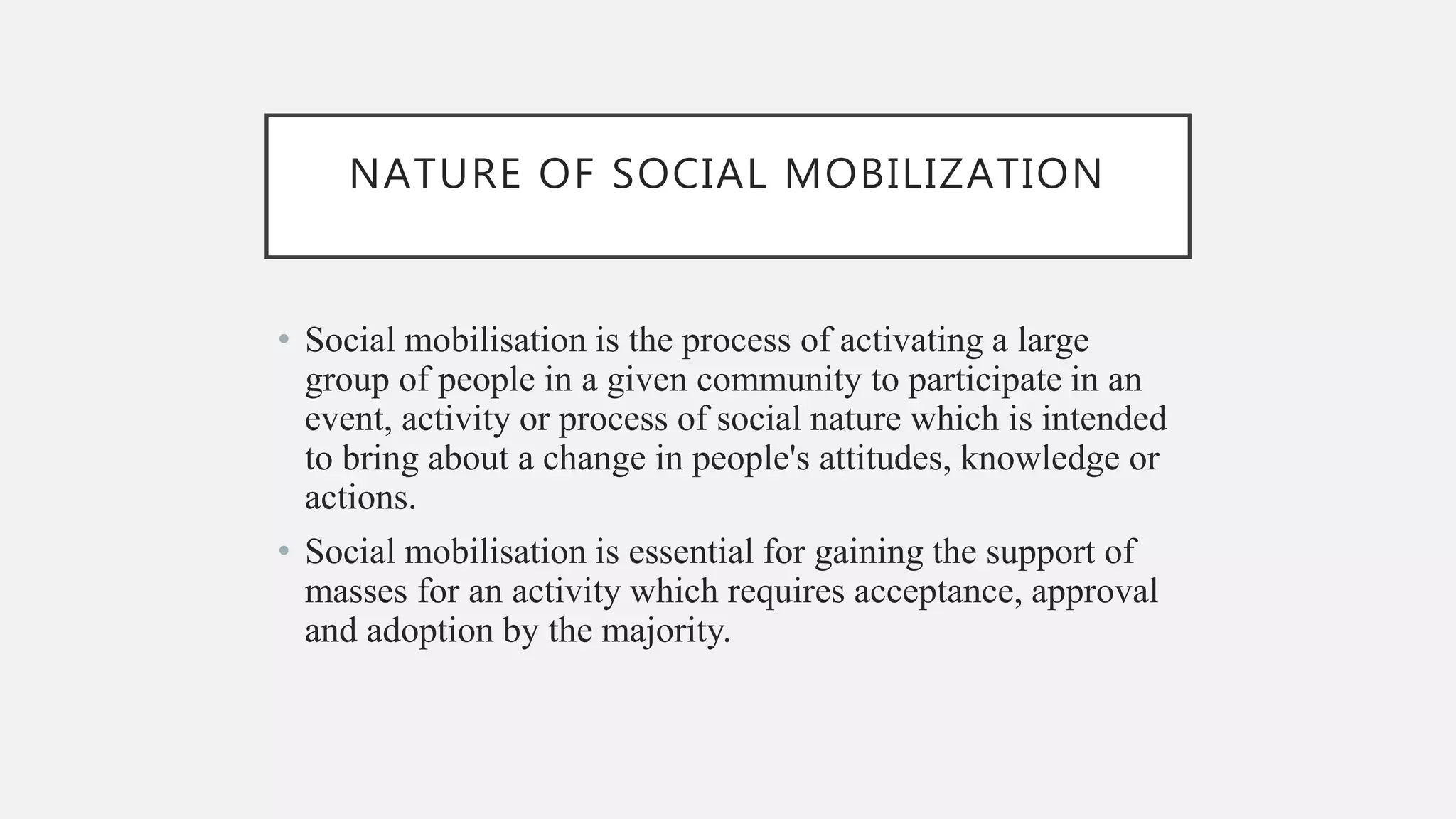 Social mobilization | PPTX