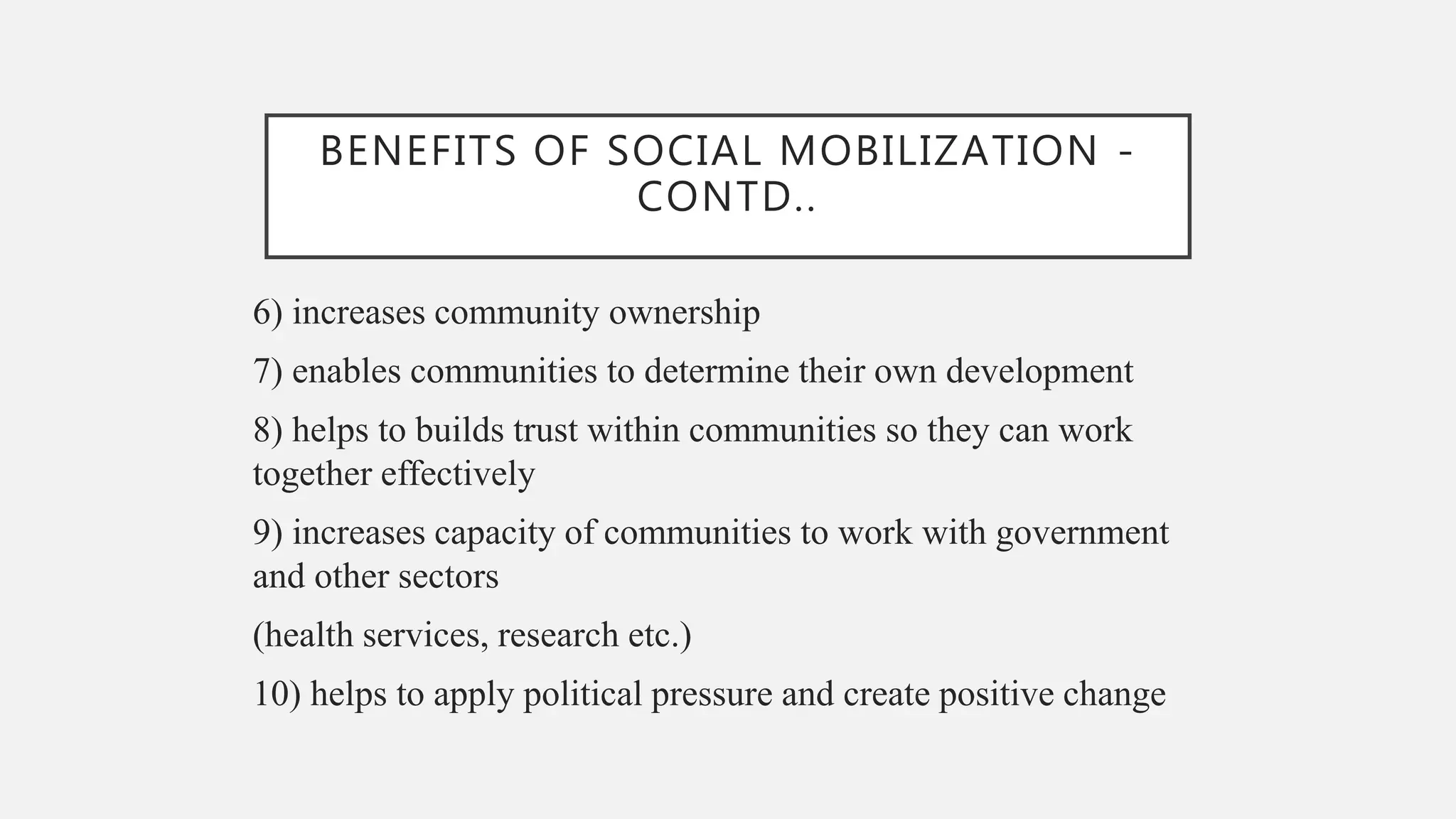 Social mobilization | PPTX