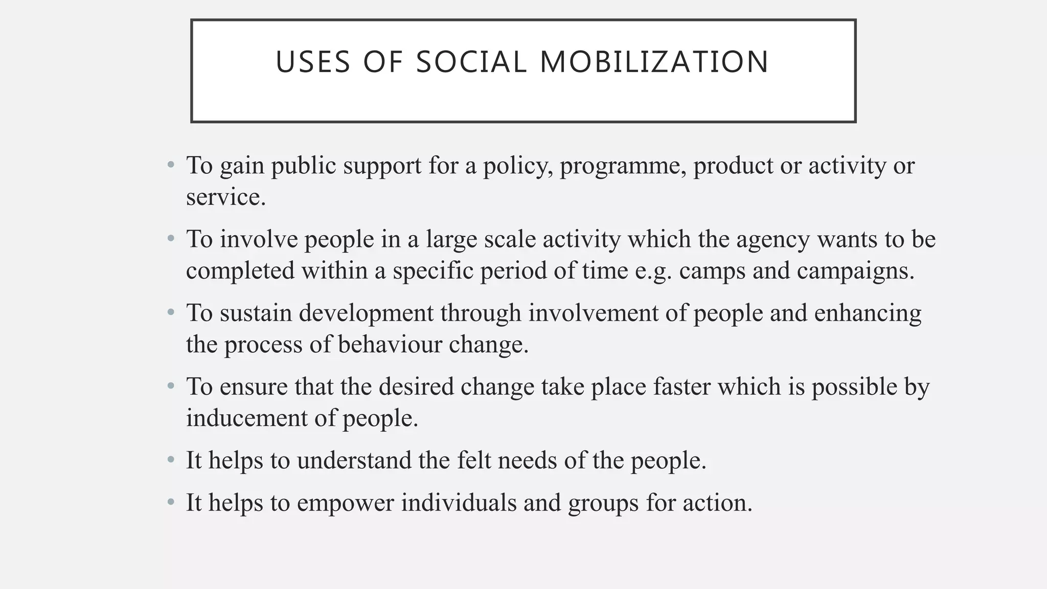 Social mobilization | PPTX