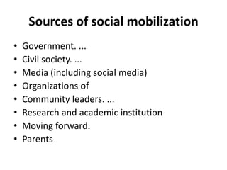 Social mobilization ii | PPT
