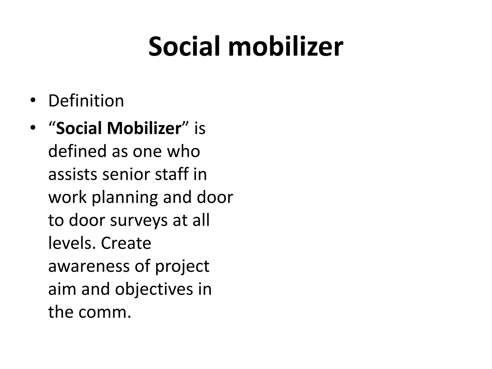 Social mobilization iii | PPTX
