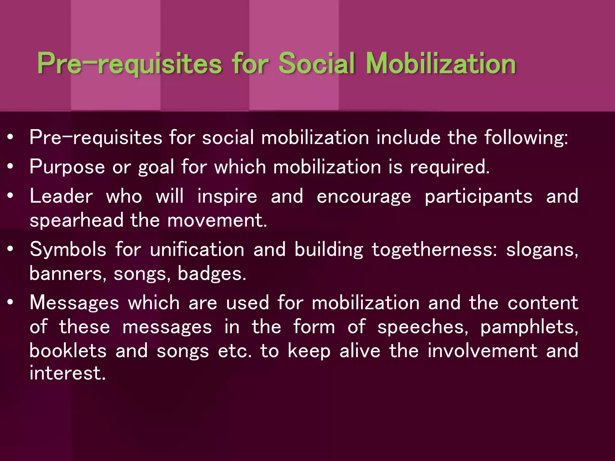 Social mobilization skills | PPTX