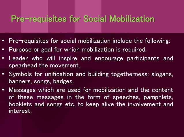 Social mobilization skills | PPTX
