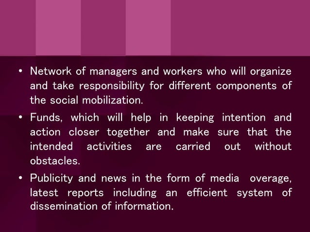 Social mobilization skills | PPTX