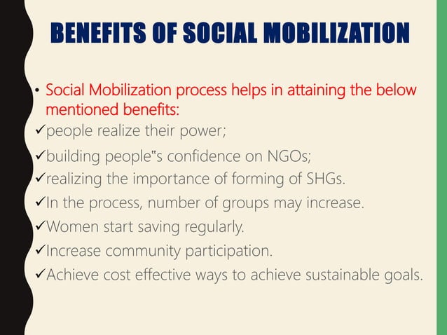 Social mobilization sklls | PPT