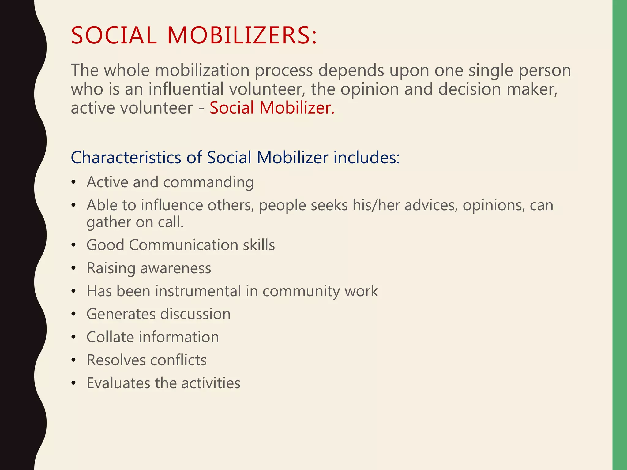 Social mobilization sklls | PPTX
