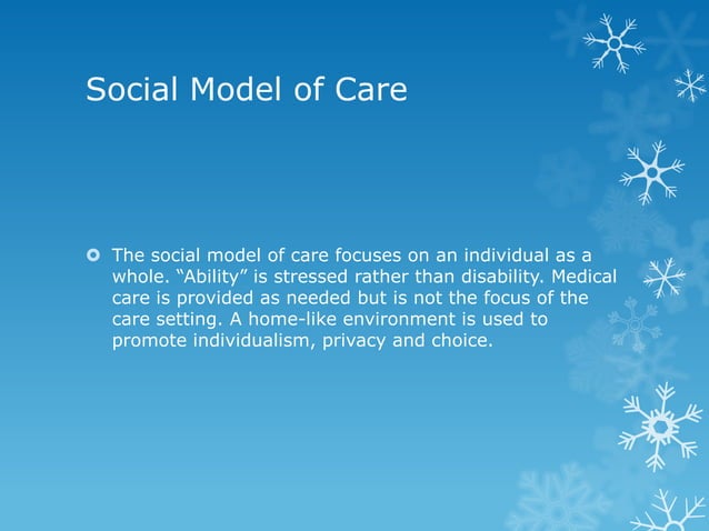 Social model of care for dementia | PPT