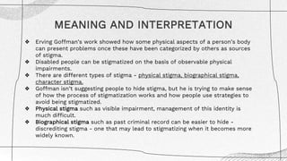 Social Model of Disability & Social Self & Stigma.pptx
