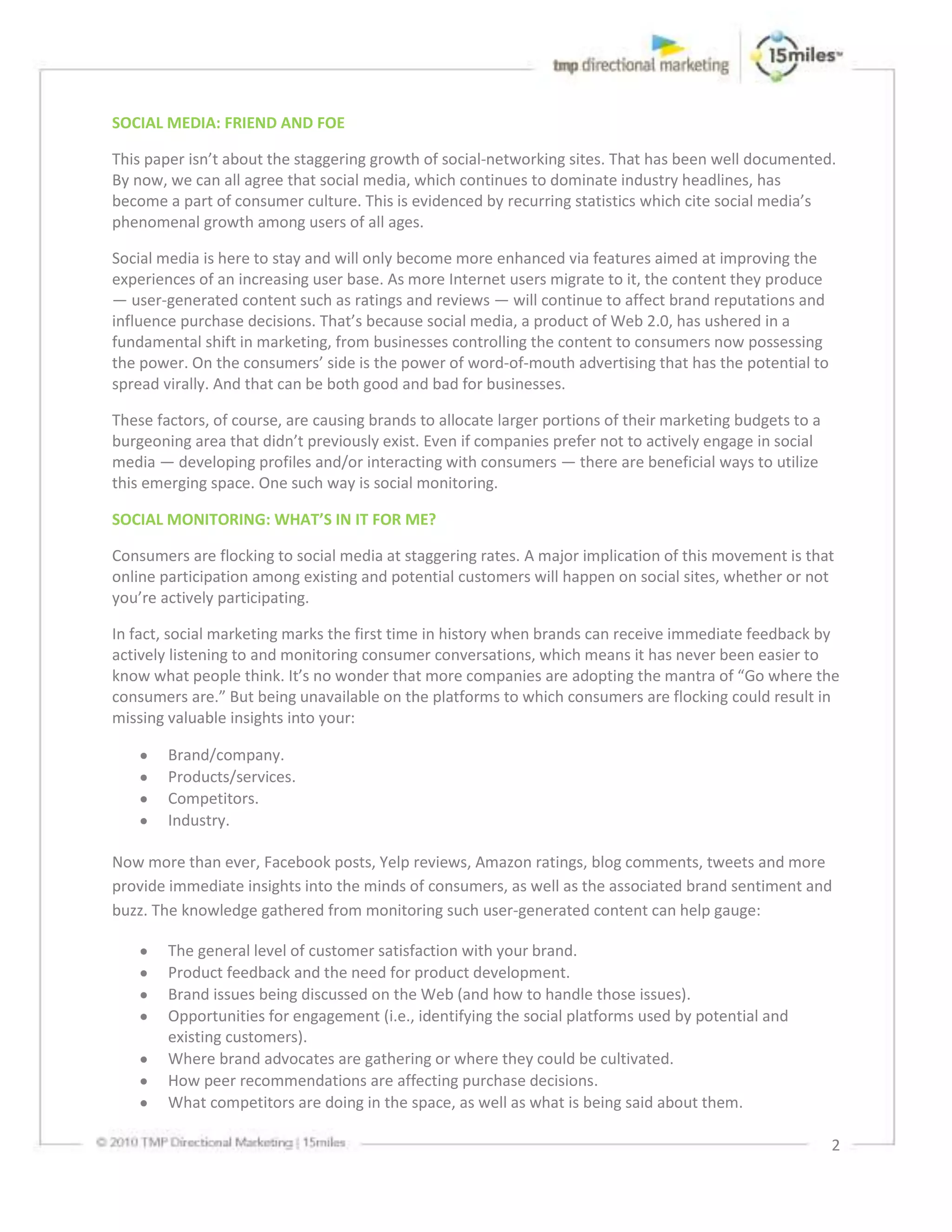 White Paper: Social Monitoring | PDF