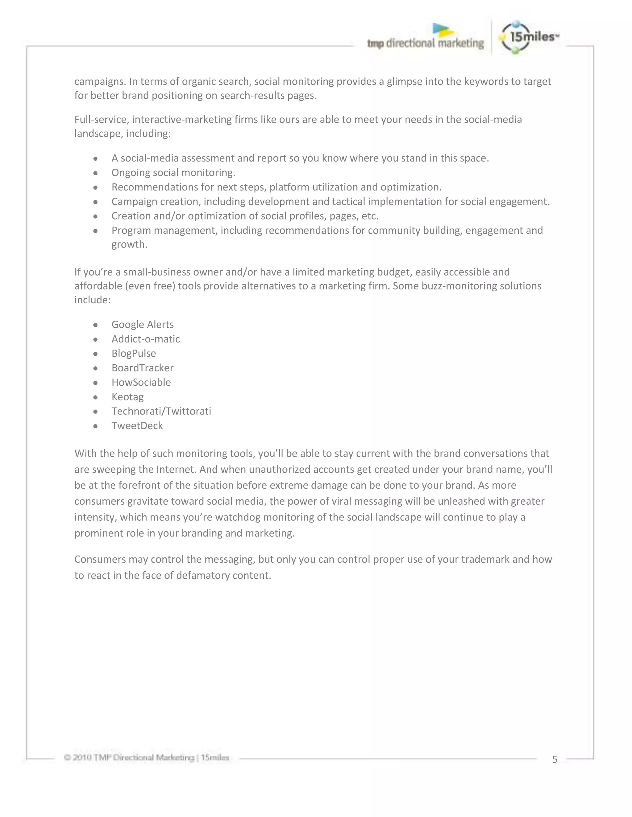 White Paper: Social Monitoring | PDF