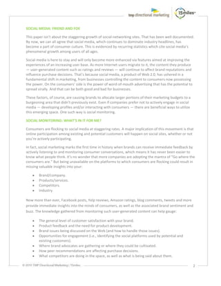 White Paper: Social Monitoring | PDF