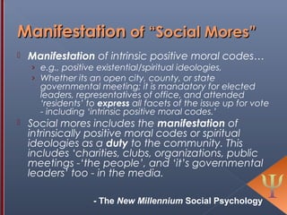 Social Mores | PPT