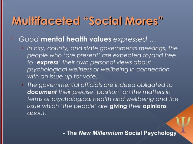 Social Mores | PPT