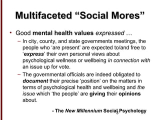 Social Mores - Definition - Sociology 101 | PPT