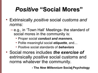 Social Mores - Definition - Sociology 101 | PPT | Wellness | Healthy Living