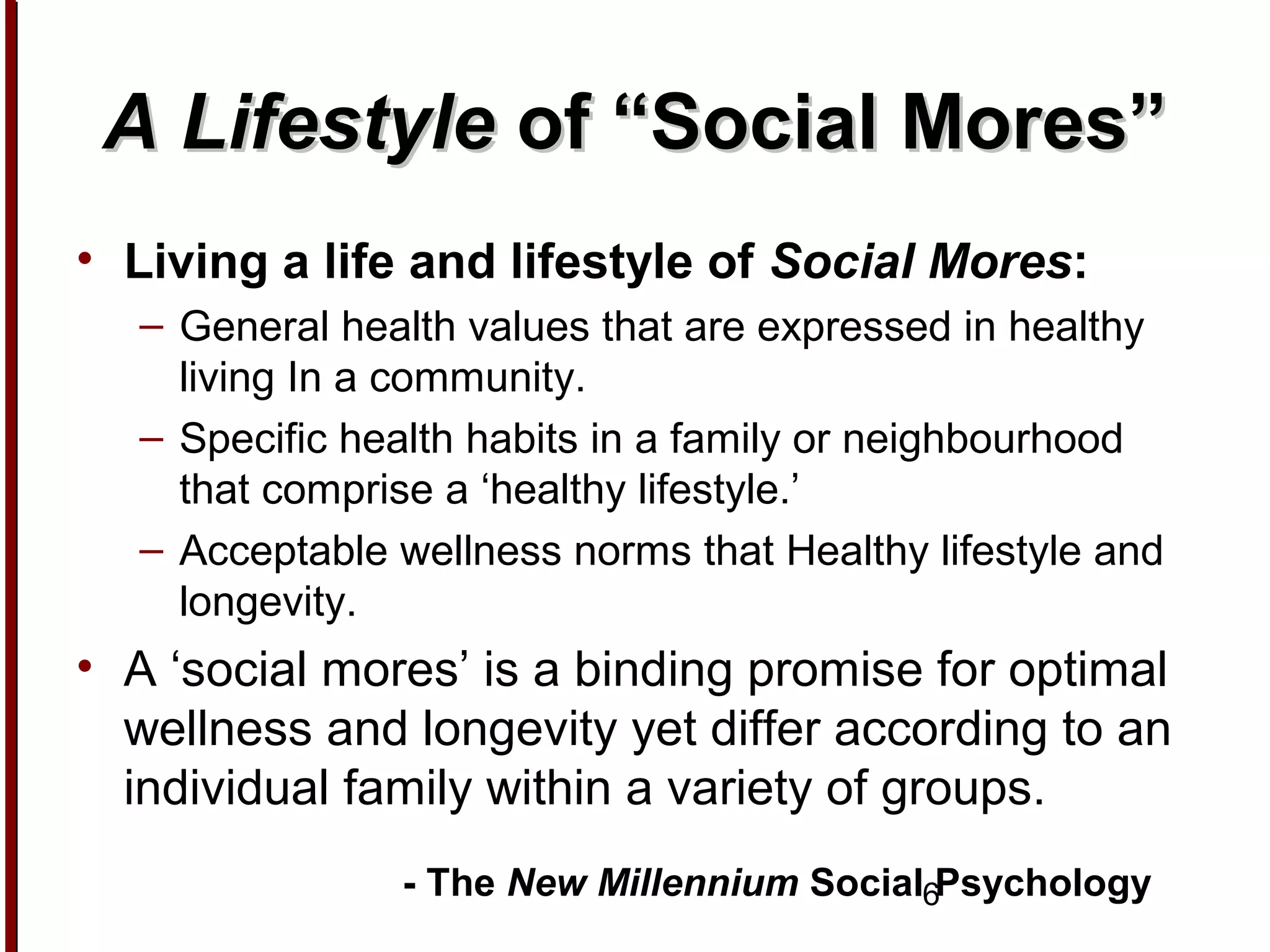 Social Mores | PPT