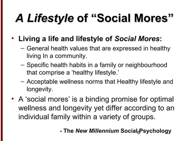 Social Mores | PPT