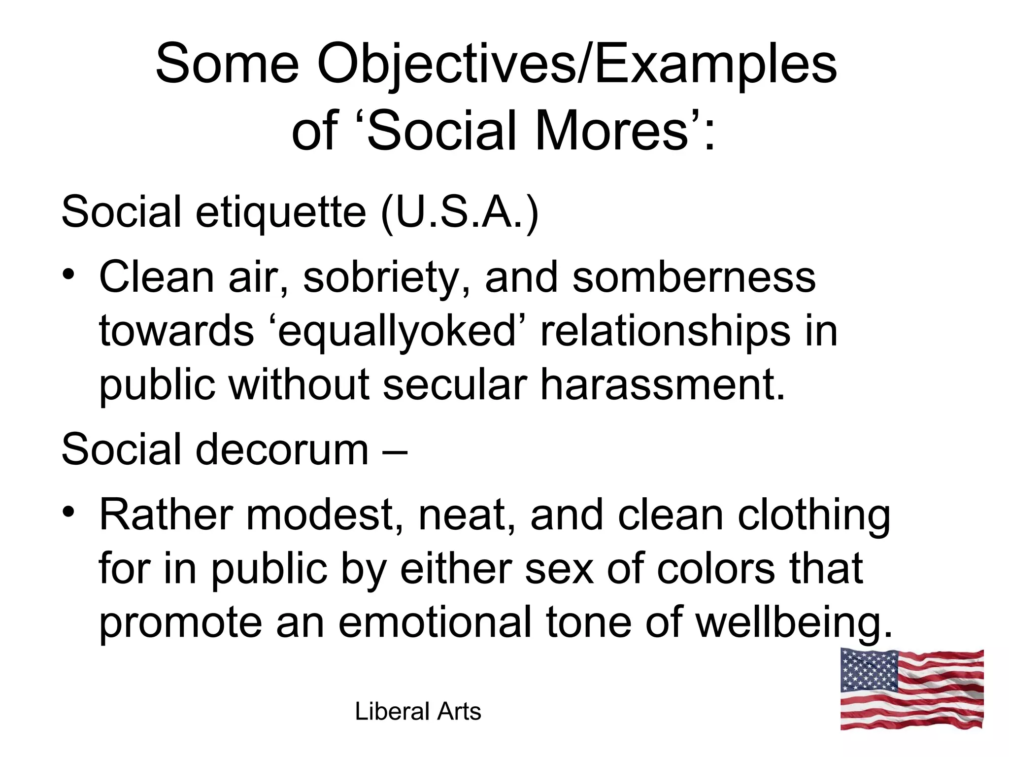 Social Mores - Sociology 101 | PPT