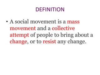 Social movement | PPTX