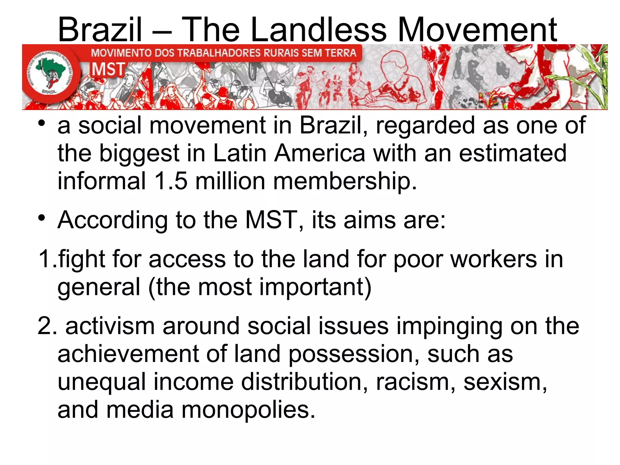 Social movements in Latin America | PPT