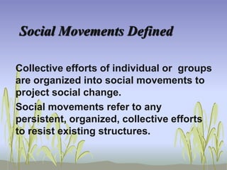 Social movements-sociology (PPT) | PPTX