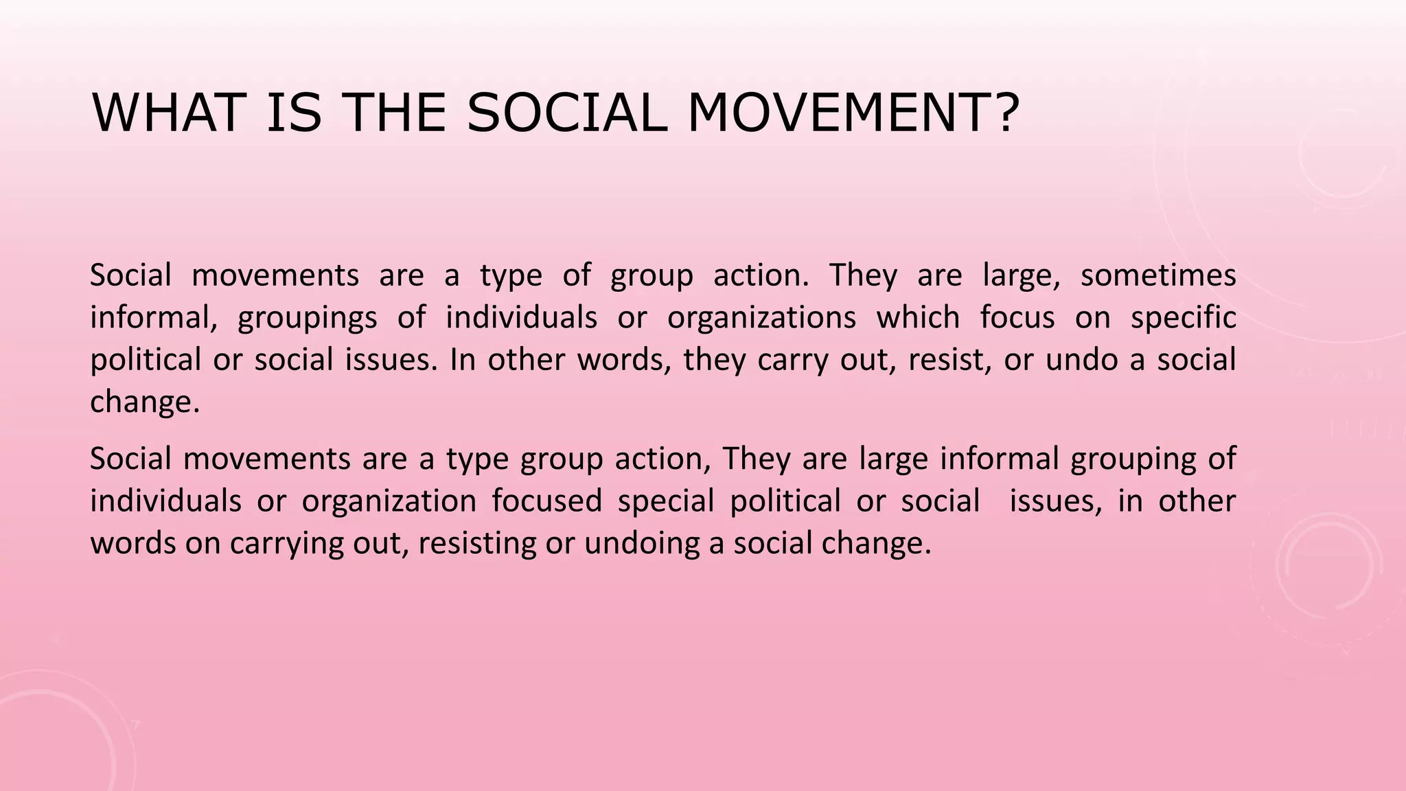 Social movements | PPTX