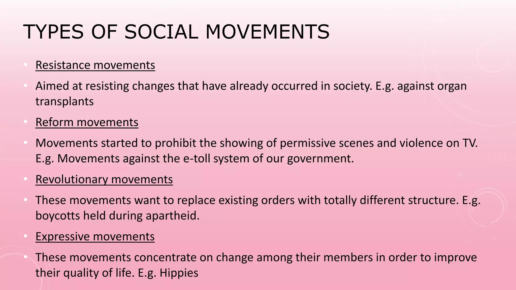 Social movements | PPTX